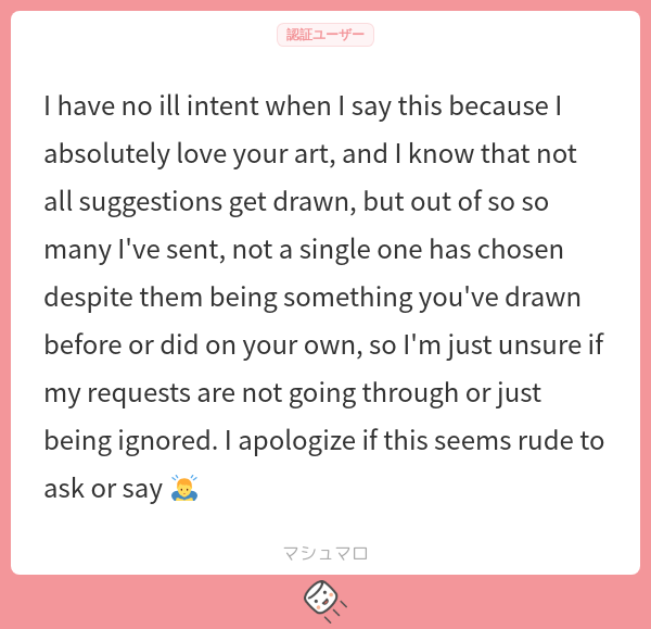 I have no ill intent when I say this because I absolutely love your art ...